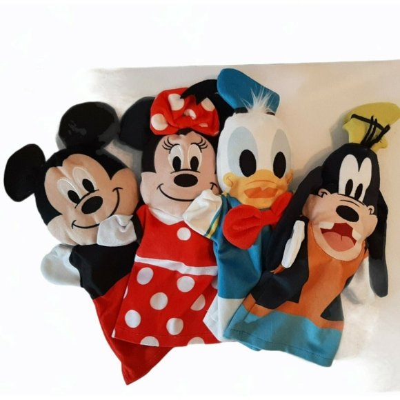 Disney | Toys | 4 Disney Baby Hand Puppets Melissa Doug Mickey Minnie ...